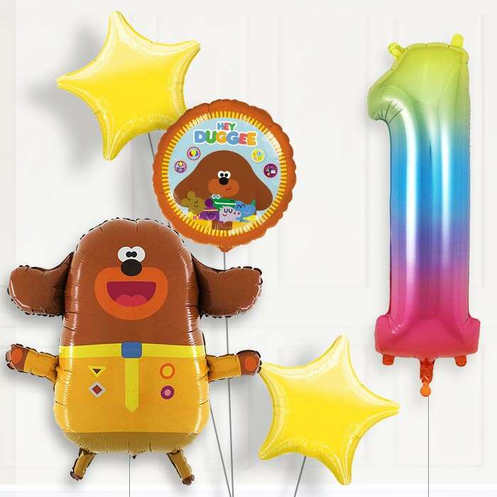 Hey Duggee Helium Balloon Package 1st Birthday