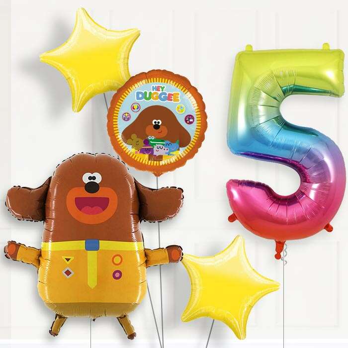 Hey Duggee Helium Balloon Package 5th Birthday